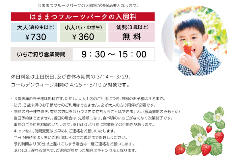 "Strawberry Picking Experience" at Hamamatsu Fruit Park Tokinosumika ...